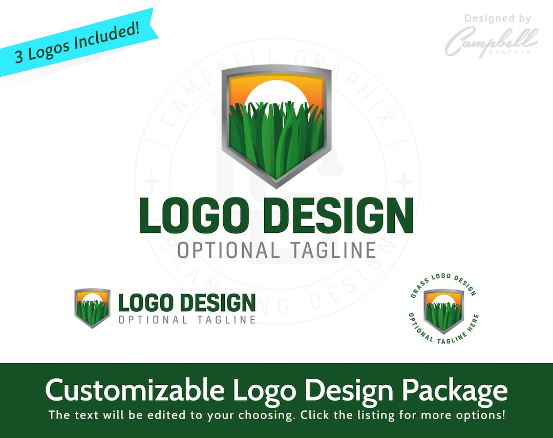 Customizable Landscaping Logo Design Bundle: Personalized by the Artist ...