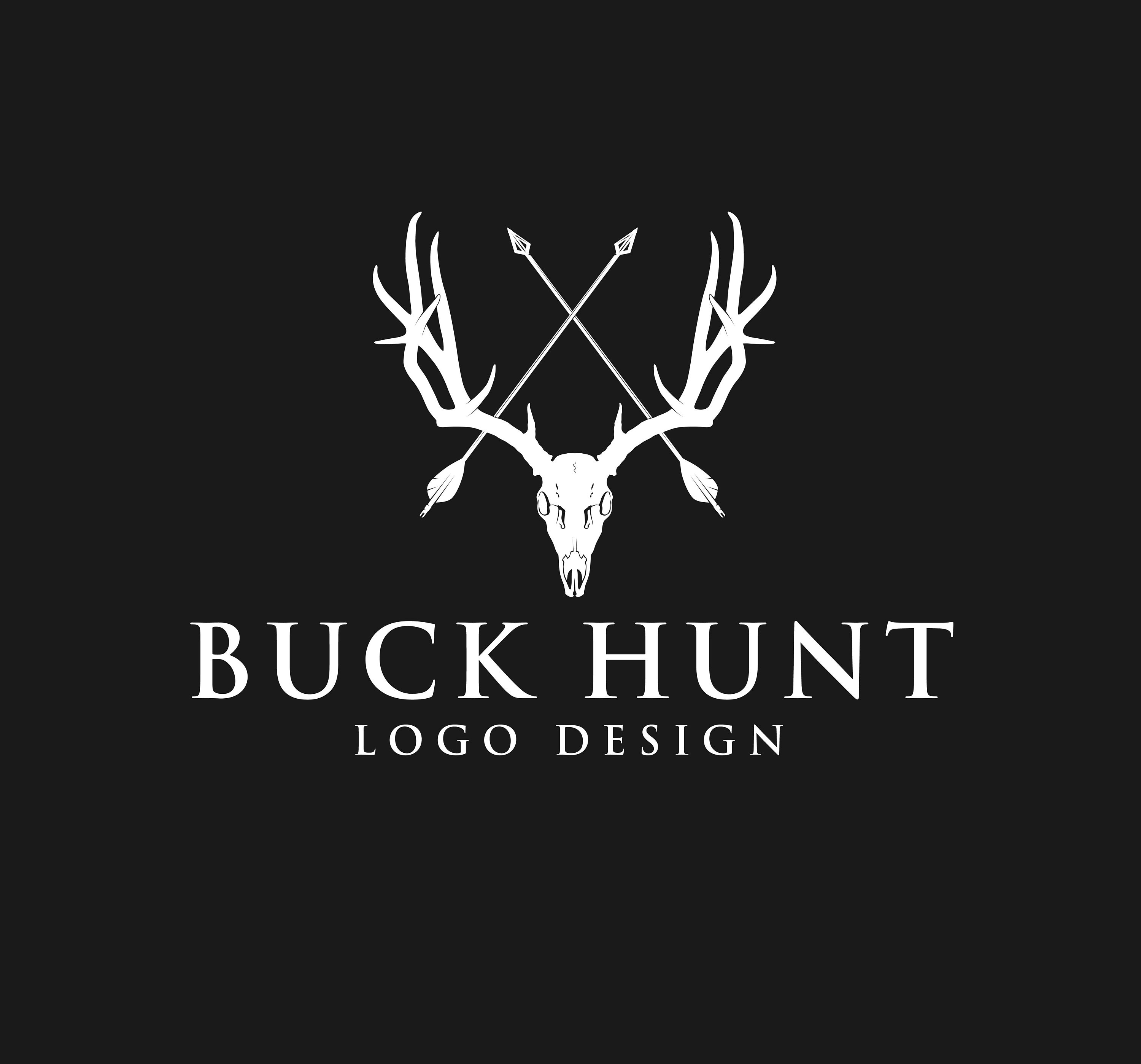 Customizable Logo Hunting Logo Buck Logo Elk Logo Bow Hunting Logo Big ...