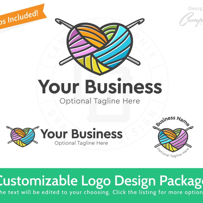 Crochet Logo Design - Etsy