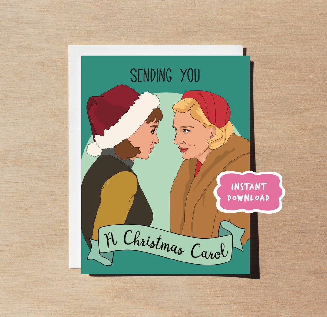 Carol Movie Christmas Card PRINTABLE - Etsy