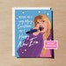 Taylor Swift Card PRINTABLE - Etsy