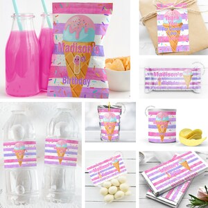 Ice Cream Bundle PRINTABLE kit Ice Cream Decoration Ice | Etsy