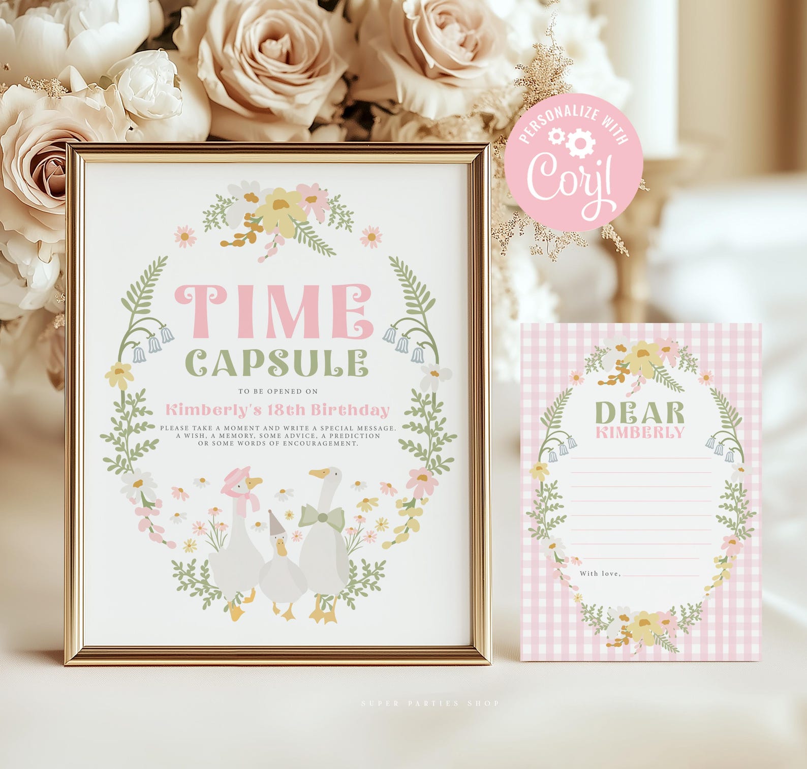 One Silly Goose Time Capsule Editable, 1st Birthday Editable One Silly ...