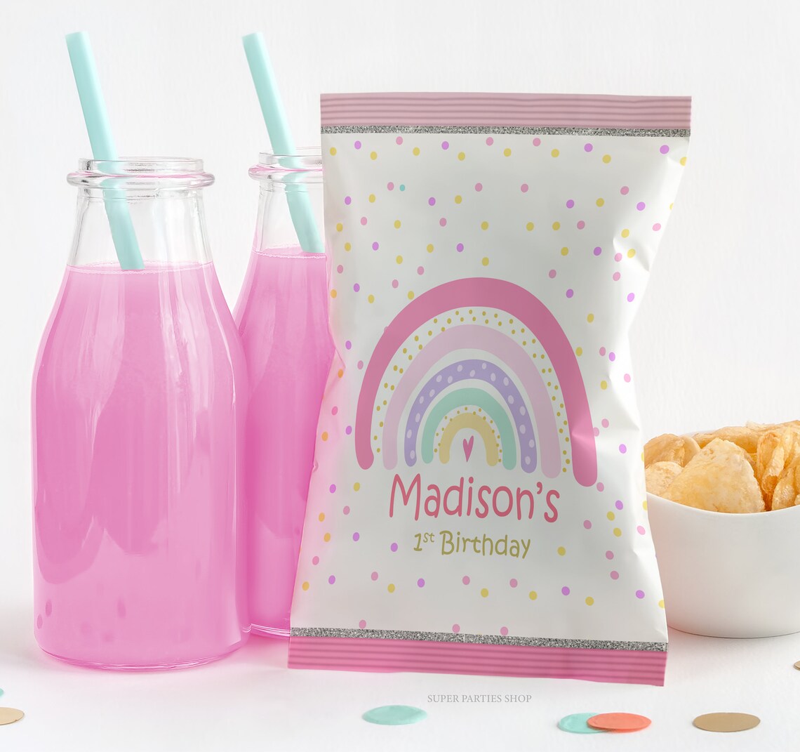 Rainbow Party Bundle kit Printable Snack Treat Unicorn | Etsy