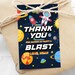 Space Favor Tag Printable Astronaut Birthday Thank You - Etsy