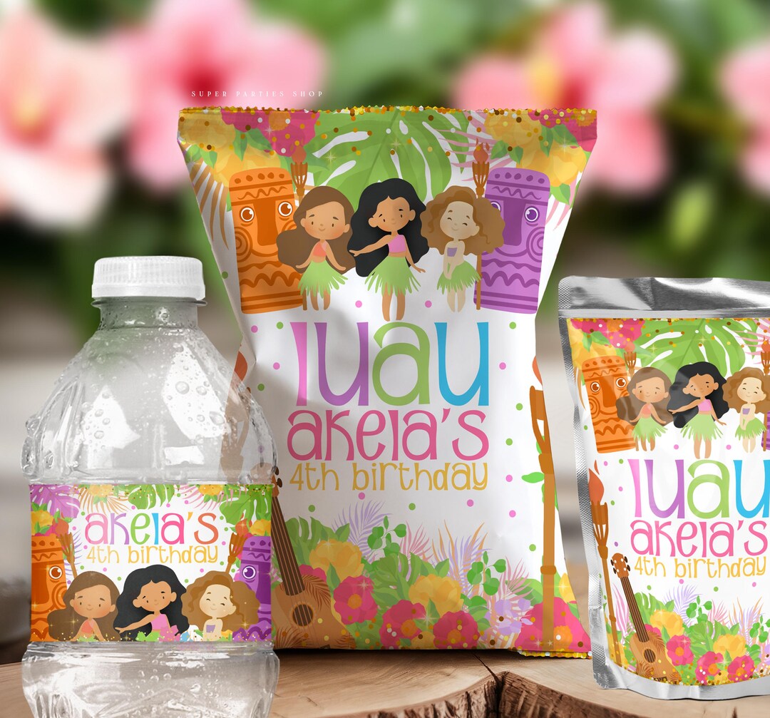 Editable Hawaiian Bundle Kit Printable, Luau Birthday Party, Aloha ...