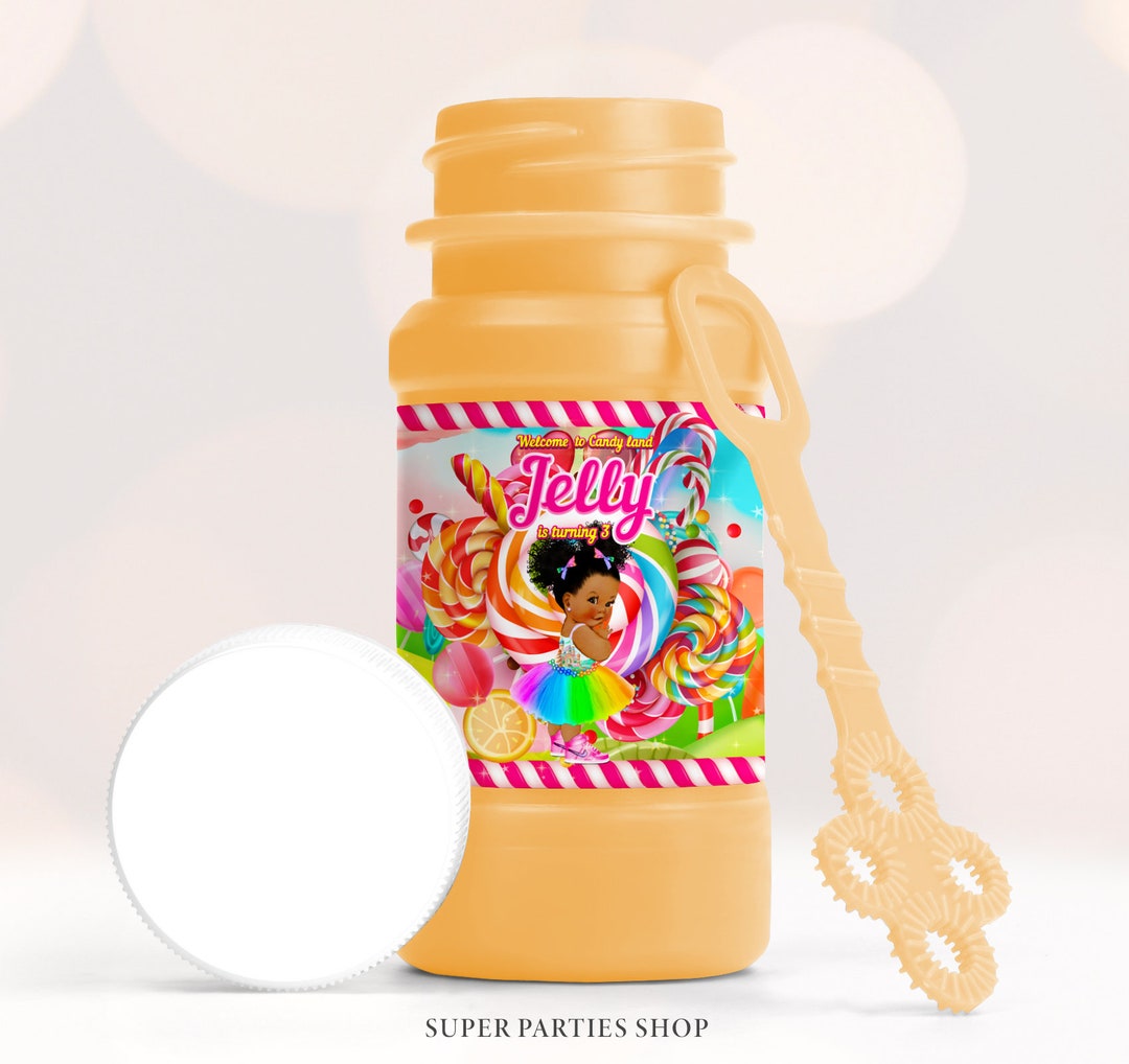 Sweet Bubble Bottle Label Printable, Sweet Party Favors, Sweet Label ...