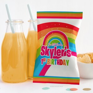Rainbow Party Bundle Kit Printable, Snack Treat , Rainbow Magical ...