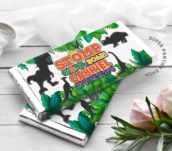 Dinosaur Candy Bar 1.55oz Printablet-rex Party Favor - Etsy