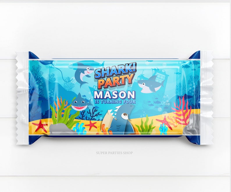 Shark Attack BUNDLE PARTY Kit Printable Shark Chip Bags - Etsy