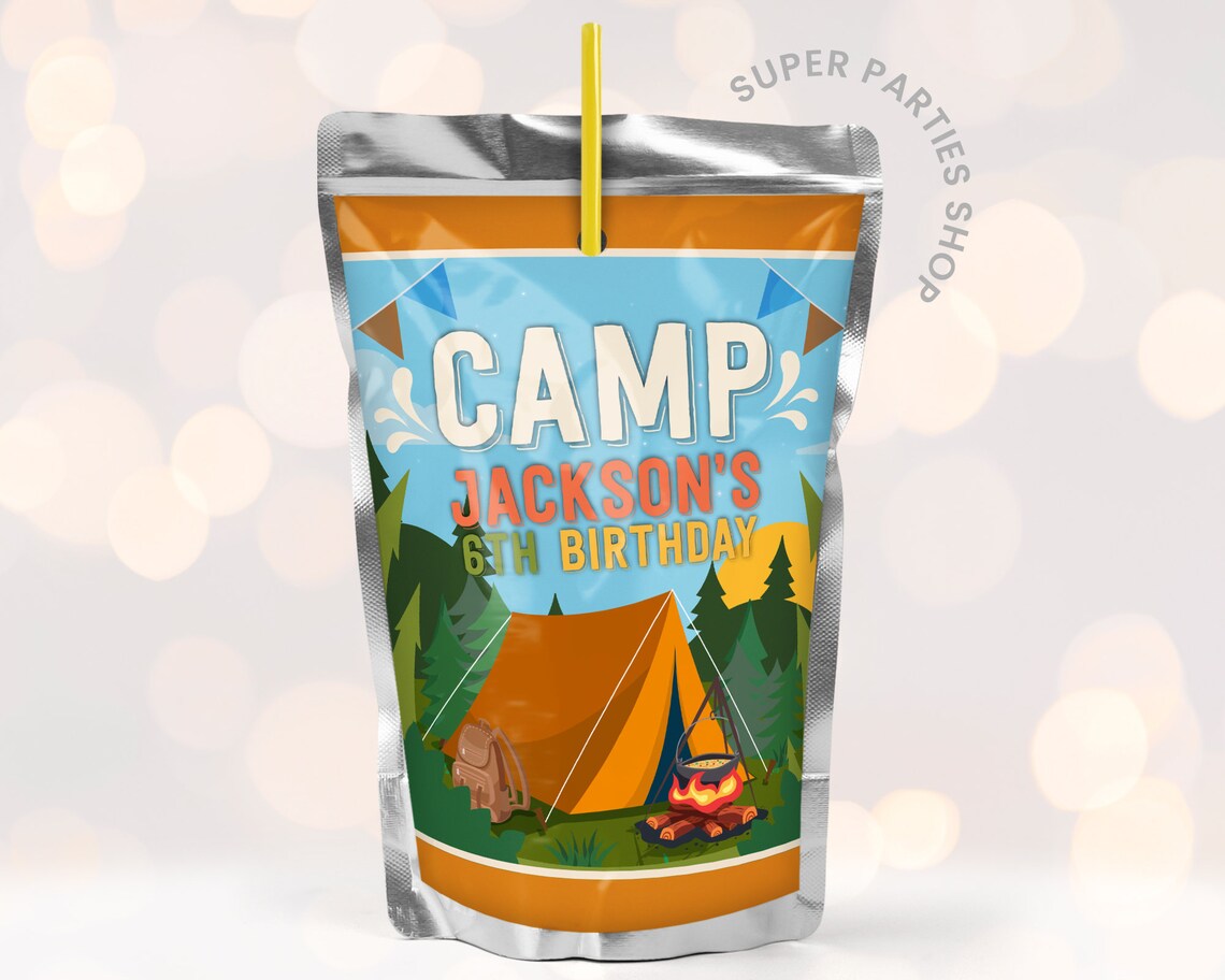 Camping Party Bundle Kit Printable Party Items Camp Party | Etsy