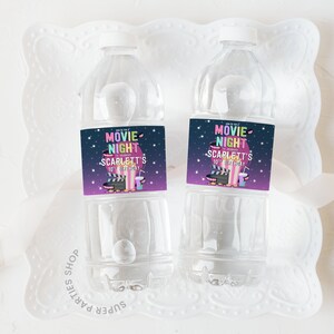 Movie Night Bundle Printable, Movie Night Favors, Girls Movie Night ...