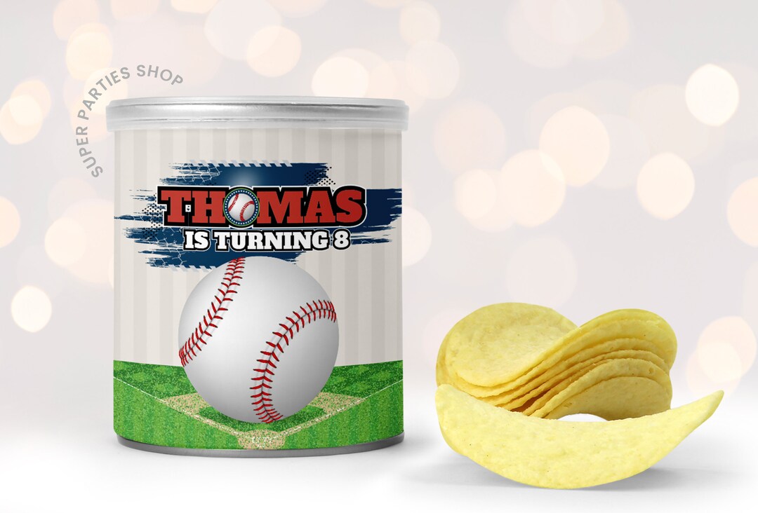 Baseball Chip Tube Printable, Baseball Theme, Potatoes Chip Can, Sports ...