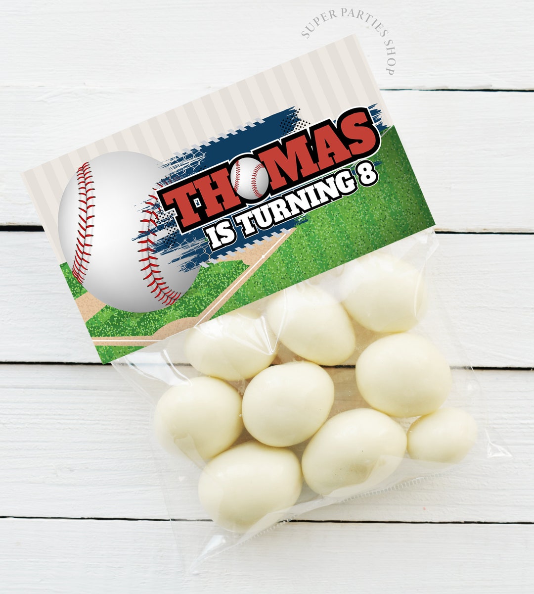 Baseball Candy Bag Topperl Label Printable, Baseball Theme, Sports ...