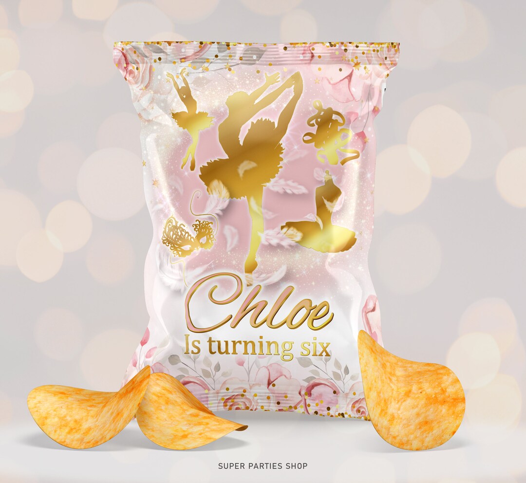 Ballerina Chip Bags Ballerina Birthday Party Ballerina Party Favors ...