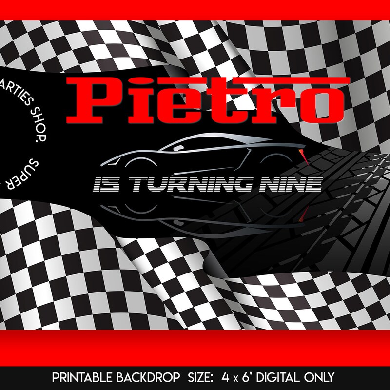 Racing Backdrop - Etsy