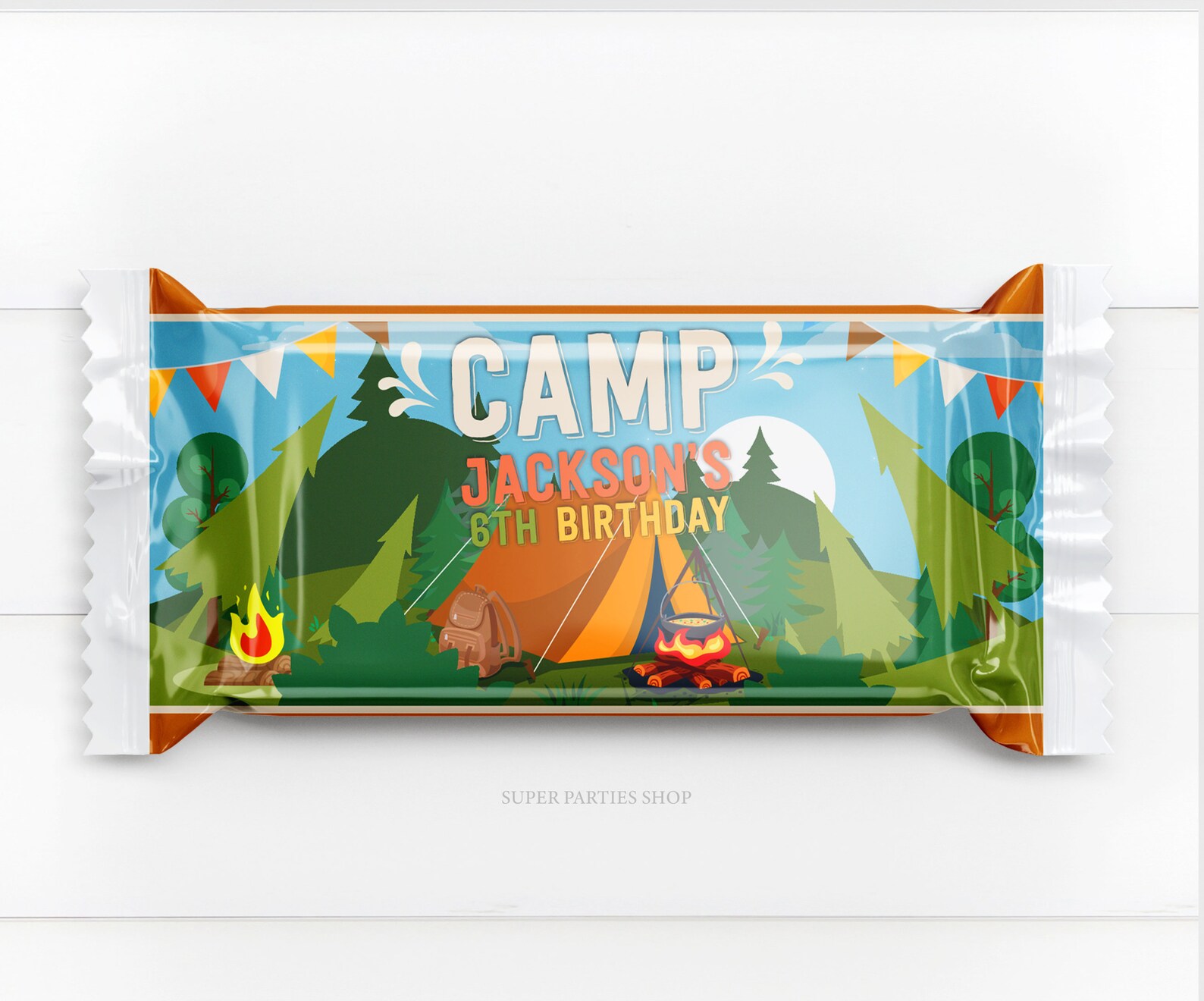 Camping Party Bundle Kit Printable Party Items Camp Party | Etsy