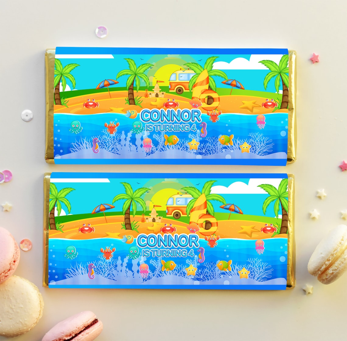 Pool Party Candy Bar Wrapper Printable Pool Birthday - Etsy