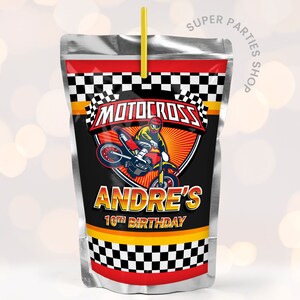 Motocross Bundle set Printable Dirty Bike Roadster Birthday | Etsy