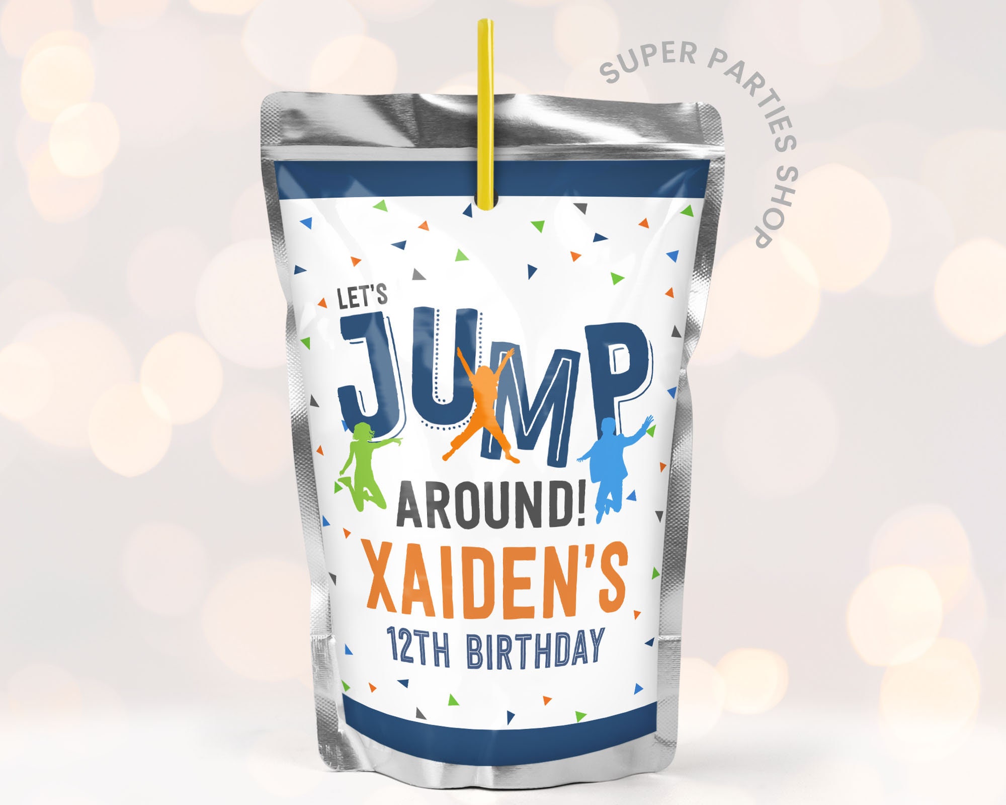 Bounce House Bundle Printable Air Jump Chip Bag Custom Chip - Etsy