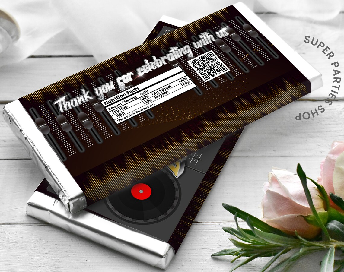 90er Candy Bar Wrapper 1.55 oz DJ Mixer PRINTABLE Throwback - Etsy.de