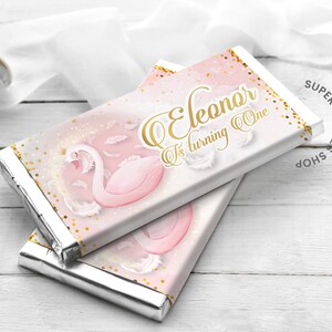 Swan Candy Bar 1.55oz Swan Baby Shower Snack Treat - Etsy