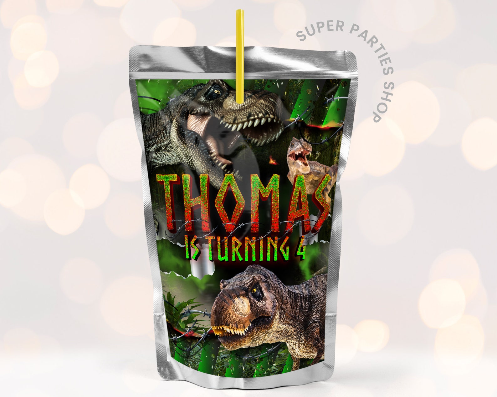 Dinosaur Bundle Party Kit Printable, Chip Bags Printable, Jurassic ...