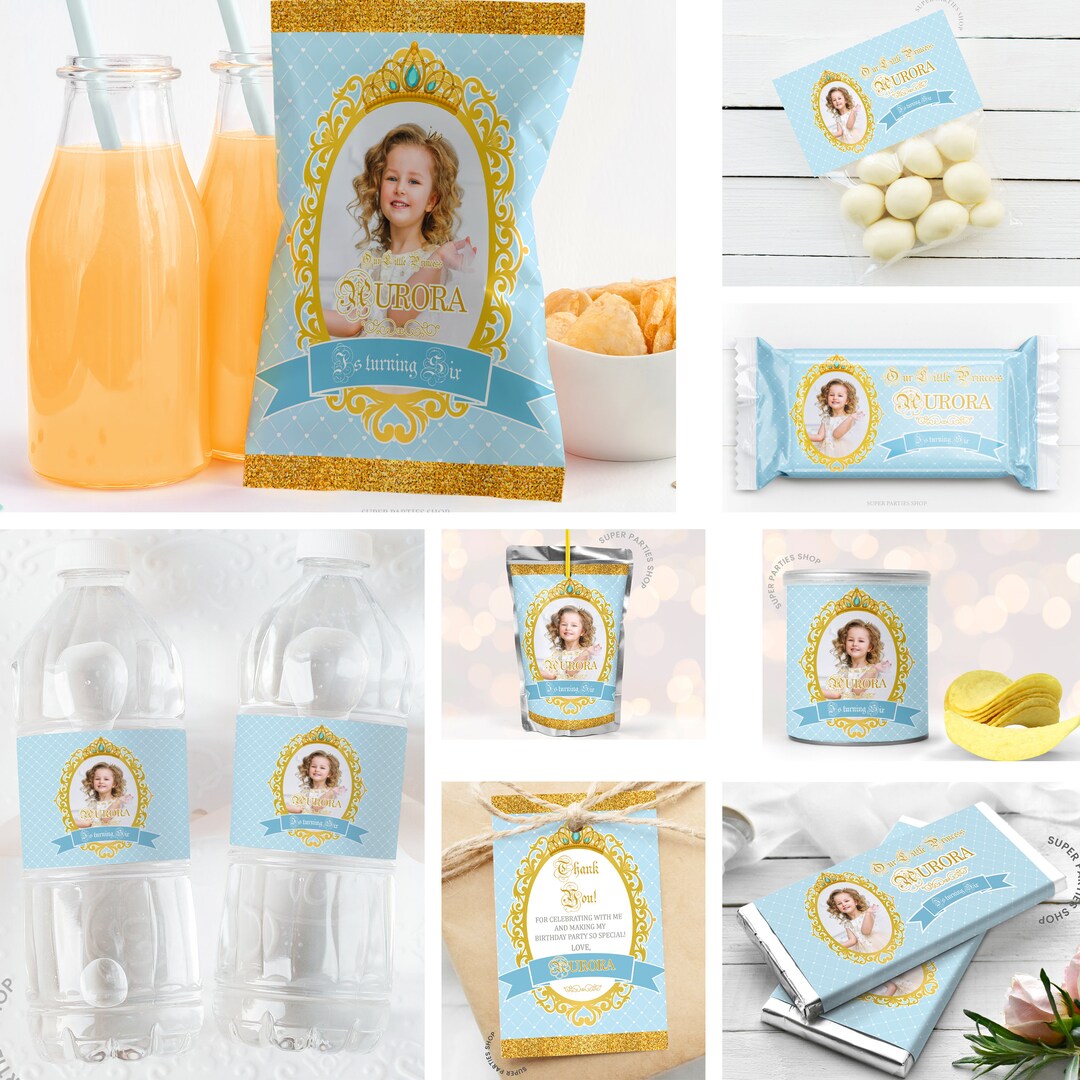 Princess Bundle Printable, Snack Treat , Castle Magical Birthday, Once ...