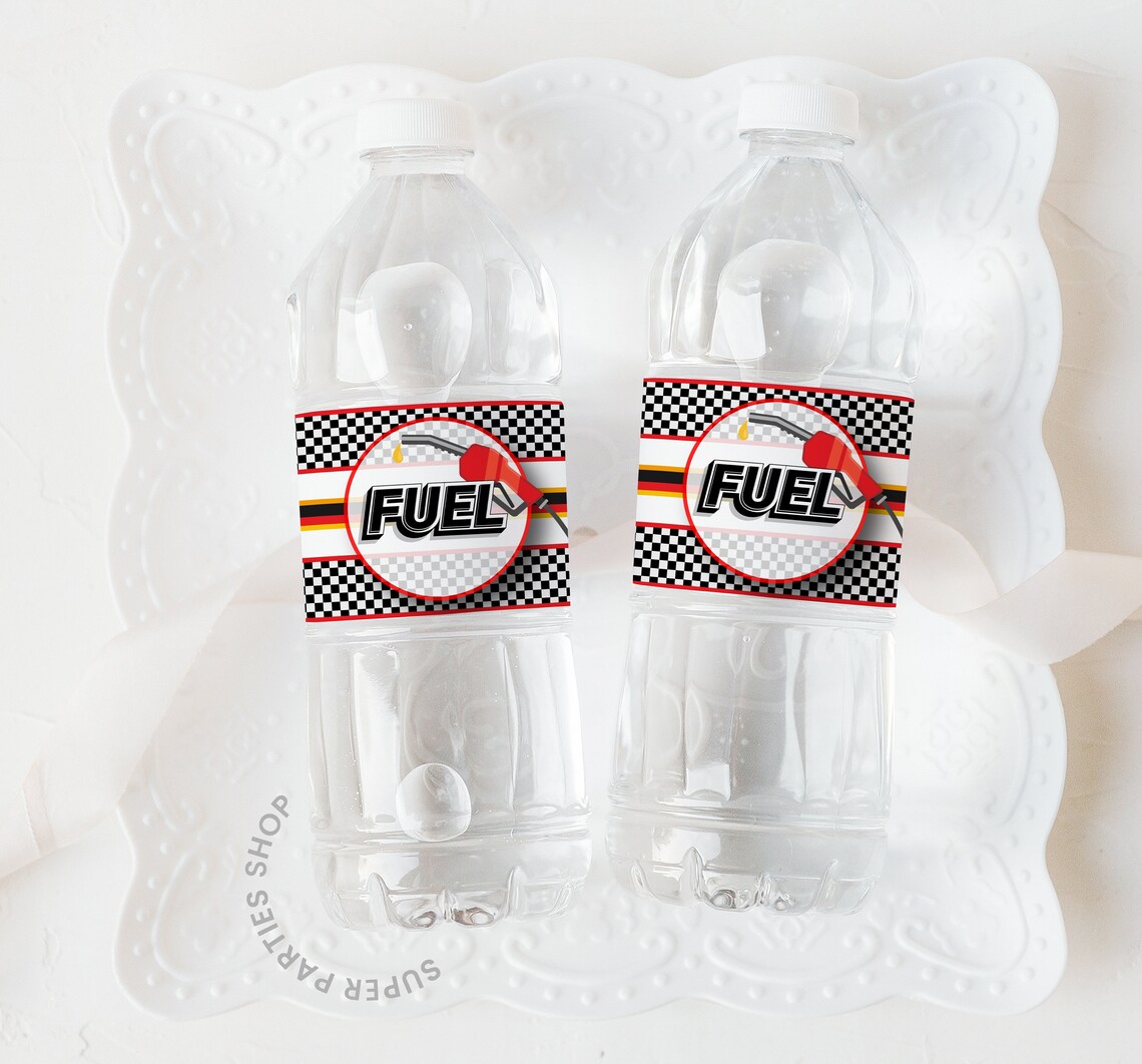 Race Cars Bottle Label Printable INSTANT DOWNLOAD Roadster - Etsy