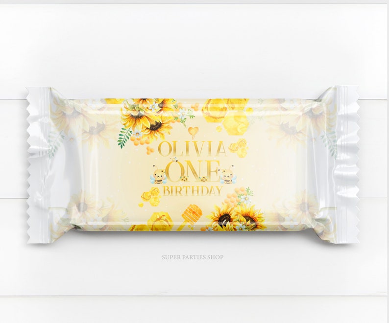 Honey Bee Rice Krispies Treats Printable Snack Treat Bumble - Etsy