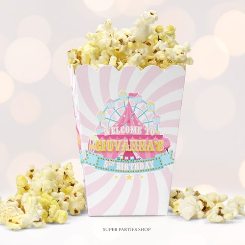 Circus Gable Box Label Printable Circus Tent Birthday Party - Etsy