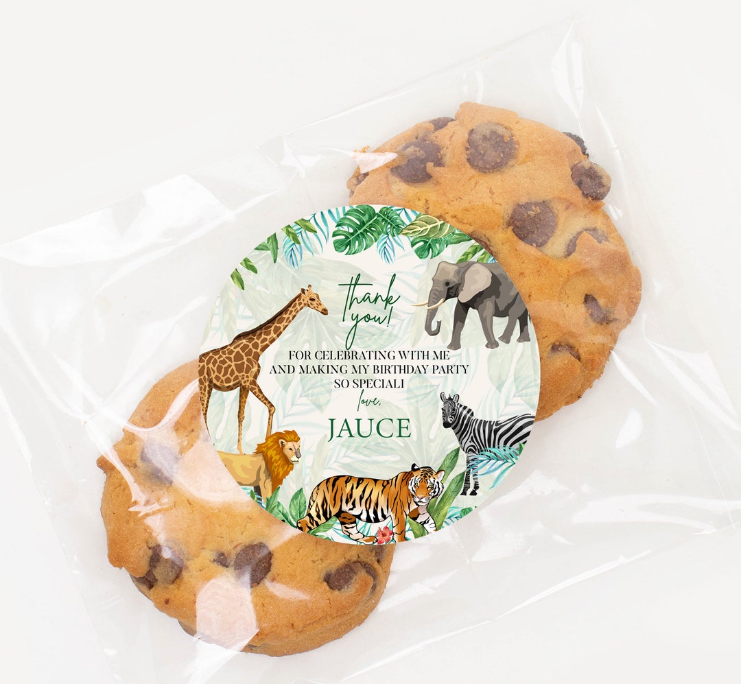 Safari Favor Tag Printable Gift Label Wild One Wild Two - Etsy