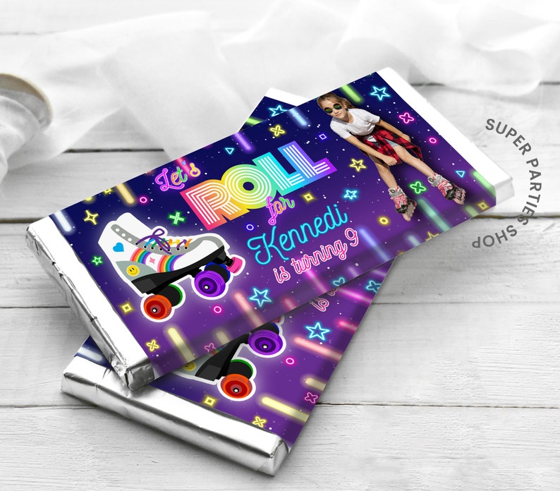Roller Skate Party Bundle Printable Labels Roller Skates - Etsy