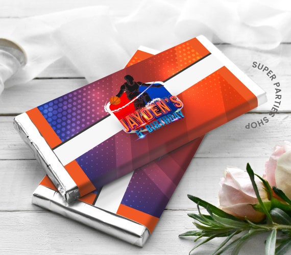 Basketball Candy Bar 1.55 Oz Printable candy Wrapper Candy - Etsy