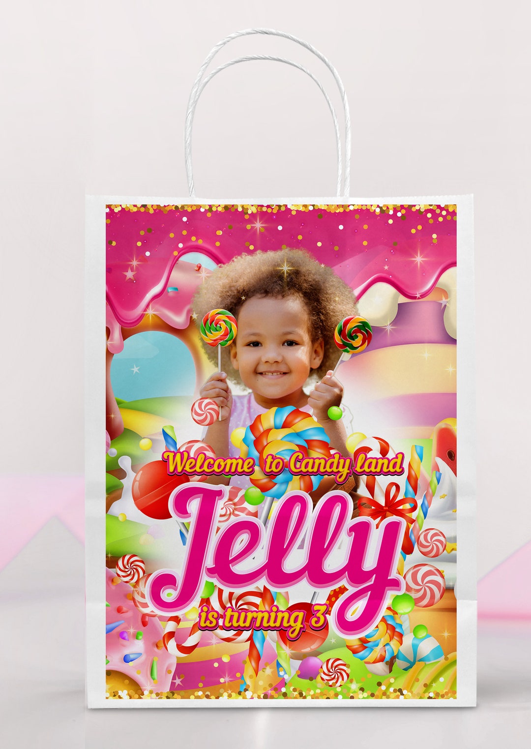 Sweet Gift Bag Label Printable, Sweet Party Favors, Sweet Snack Bagb ...