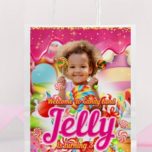 Sweet Gift Bag Label Printable, Sweet Party Favors, Sweet Snack Bagb ...