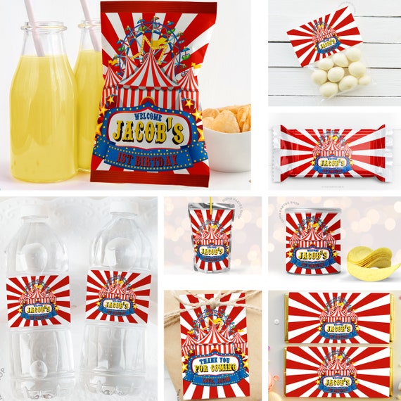 Circus Party Bundle kit Printable Circus tent birthday party | Etsy