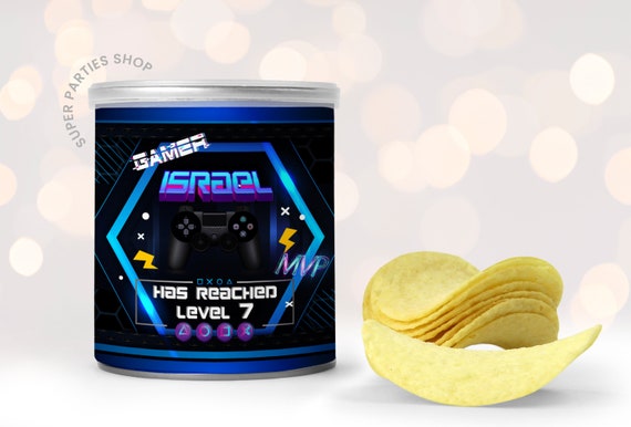 Gamer Chips Can Printable Custom Chip Bags Gamer Birthday - Etsy Canada