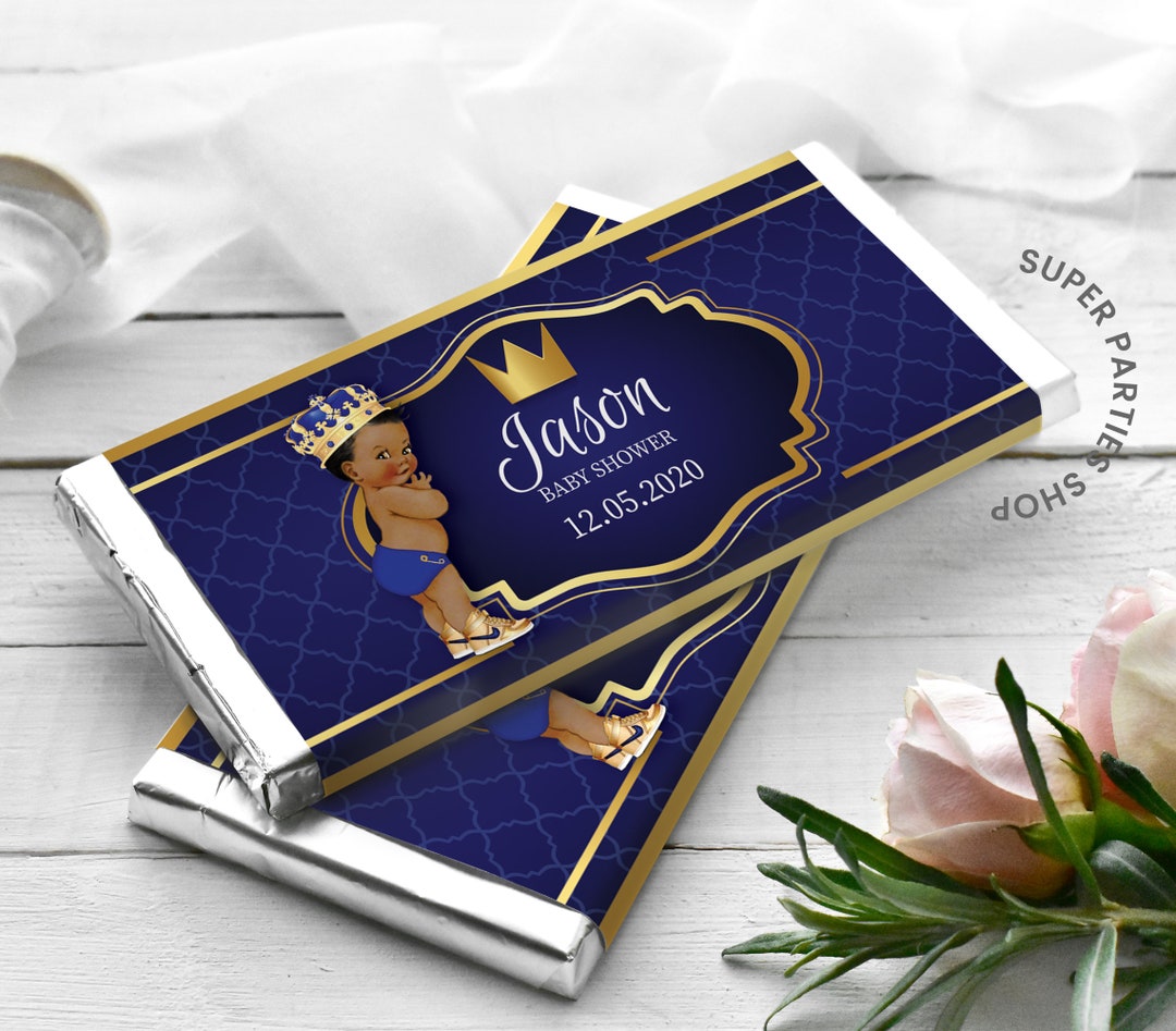 Royal Prince Baby Shower Printable Candy Bar 1.55oz Prince - Etsy