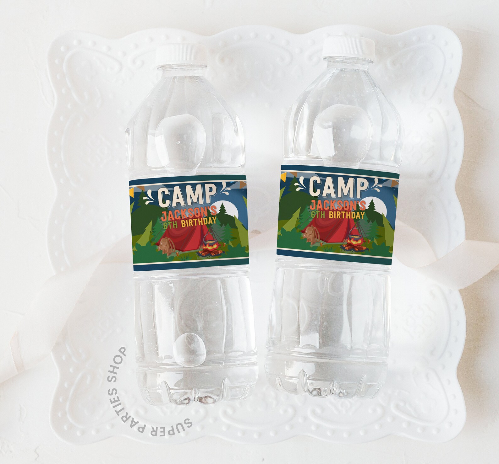 Camping Party Bundle Kit Printable Party Items Camp Party | Etsy