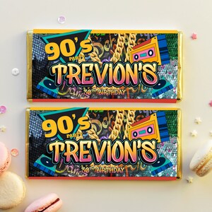 90s Printable Bundle Kit Printable, Snack Bag, Candy Bar, Throwback ...