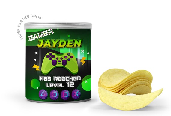 Gamer Chips Can Tube Printable Custom Chip Bags Gamer | Etsy