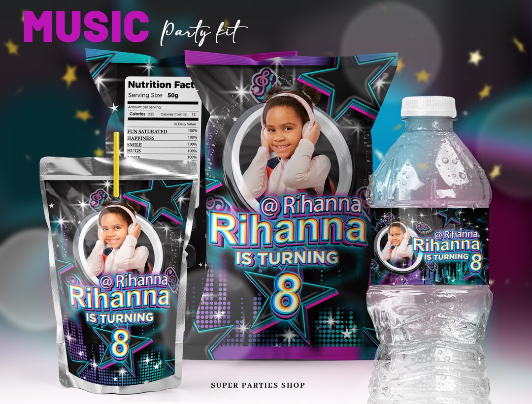 Music Bundle PRINTABLE Kit, Music Decoration, Music Favor Bag, Music ...