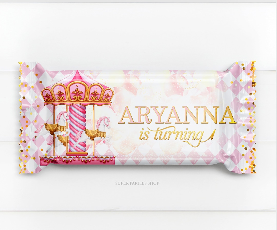 Carousel Rice Treats Krispies Wrapper PRINTABLE Merry Go - Etsy