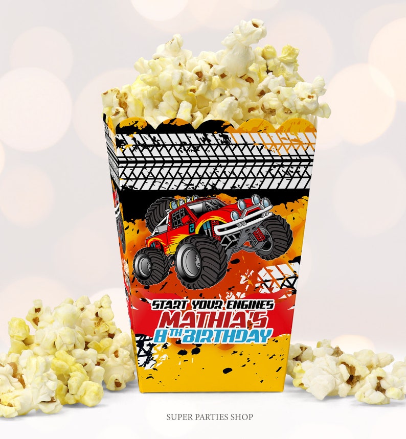 Race Cars Popcorn Box Printable Snack Treat Race Cars - Etsy