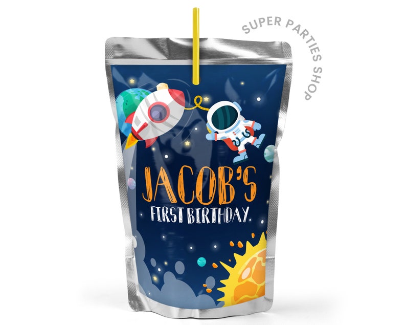 Space Bundle Kit Printable Astronaut Birthday Gift Wrapper | Etsy