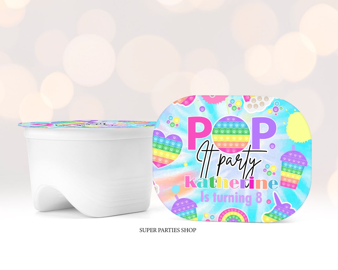 Pop It Chip Stack Label Printable Party Favor Fidget Toy - Etsy