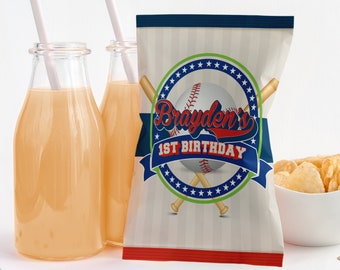 Baseball Chip Bags | Etsy