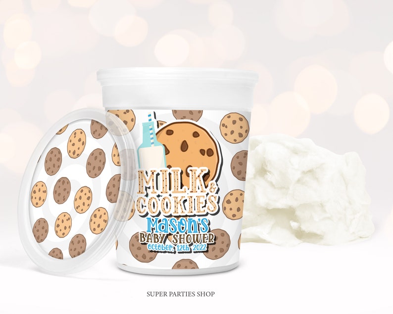Cookie & Milk Cotton Candy Labels Printable Snack Treat - Etsy