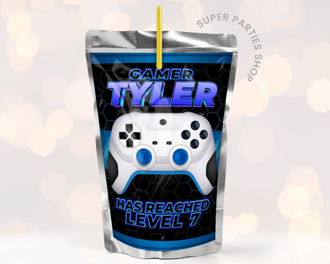 Gamer Caprisun Label Printable, Capri Sun Juice, Gamer Birthday, Video ...